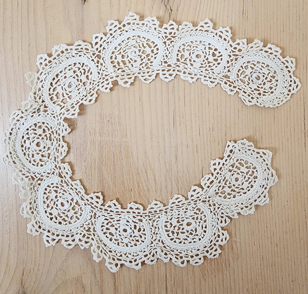 Small IRISH LACE Hand Made Neck Decoration From Early 1900s - Etsy
