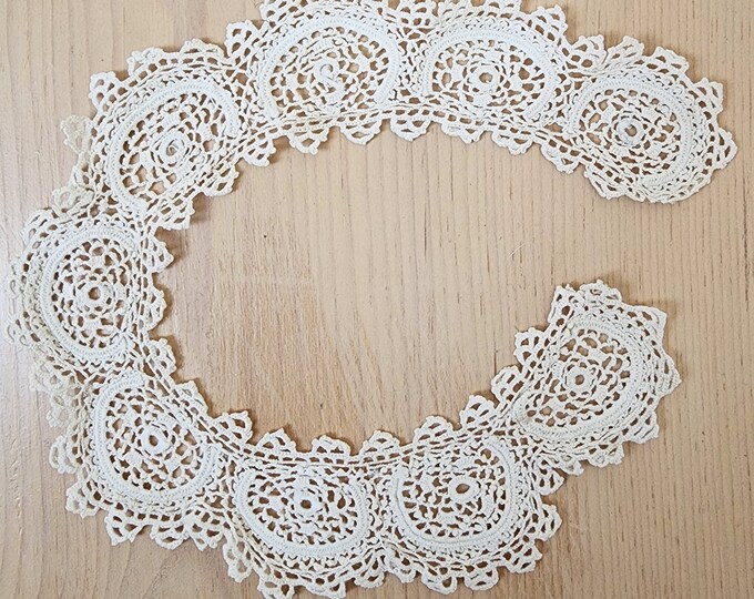 Small IRISH LACE Hand Made Neck Decoration From Early 1900s - Etsy