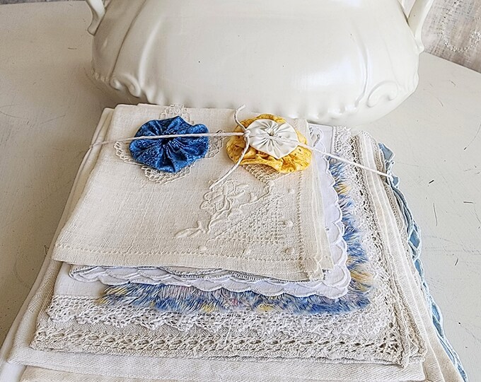 Vintage Table Linen 9 Napkin Cutter Bundle, Light Pastel and Bit of ...