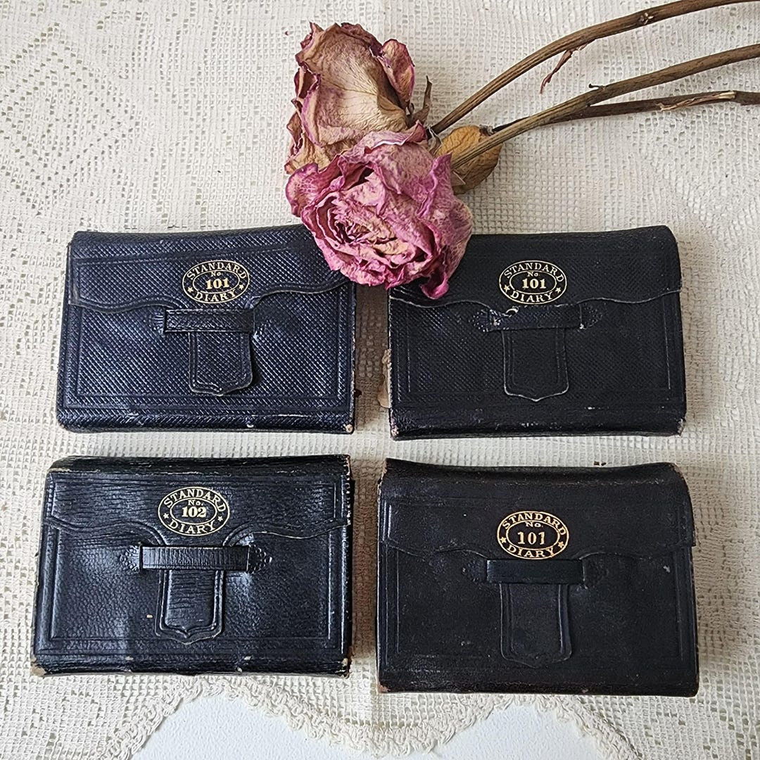 Antique Miniature Pocket Diaries From 1880, 1882, 1885, 1915, Great ...