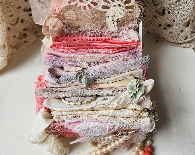 BLUE Flowers One-of-a-kind Vintage Linen Craft Bundle - Etsy