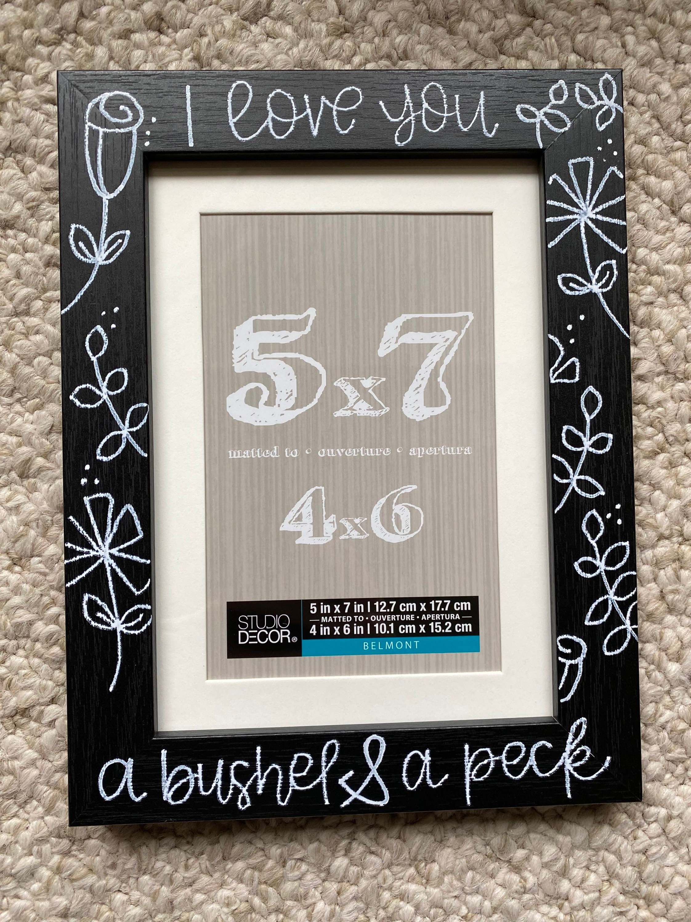 I Love You Hand-lettered Frame - Etsy