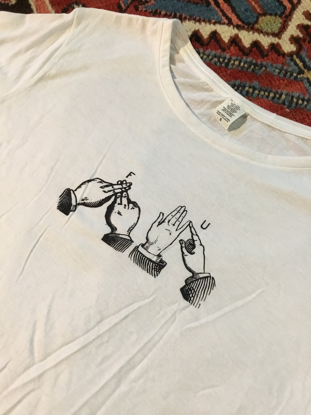 F.U. Sign Language Tee - Etsy