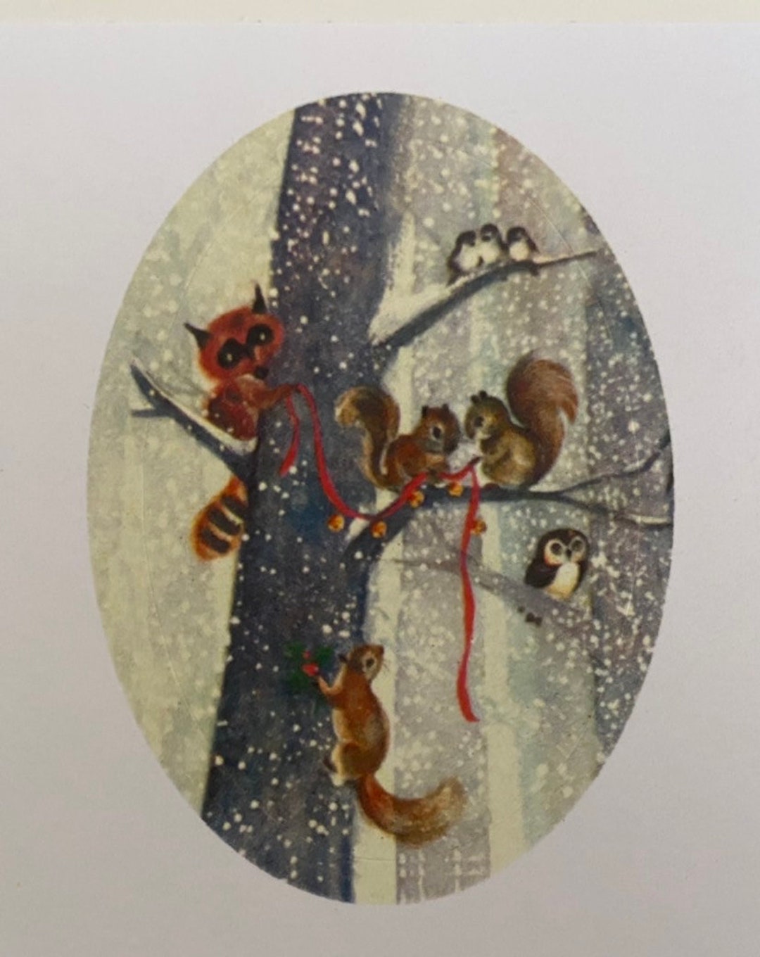 Vintage Forest Animals Stickers, Christmas, Holiday, Teacher, Winter ...