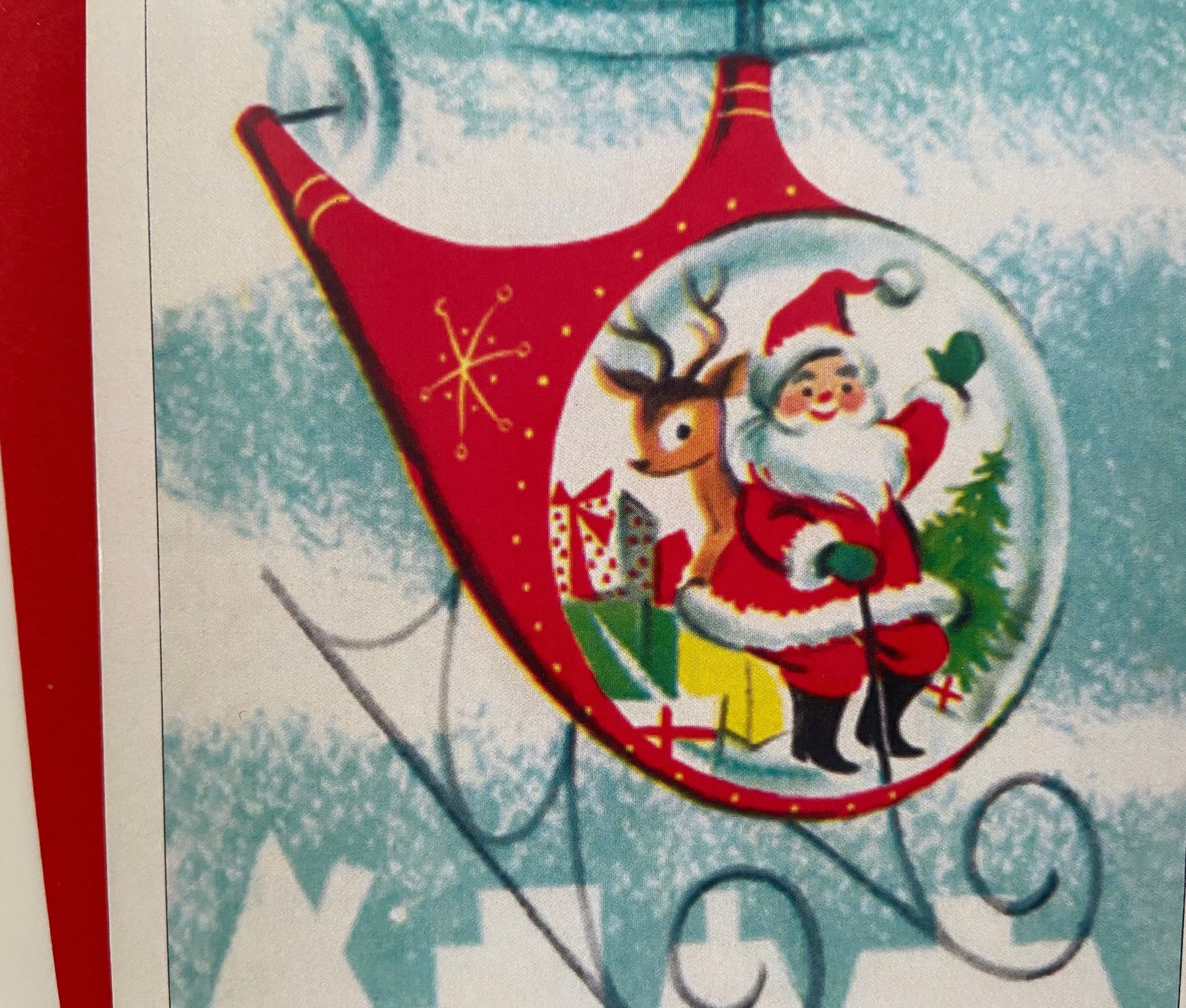 Santa Claus in Helicopter Christmas Card Holiday Greeting - Etsy Canada
