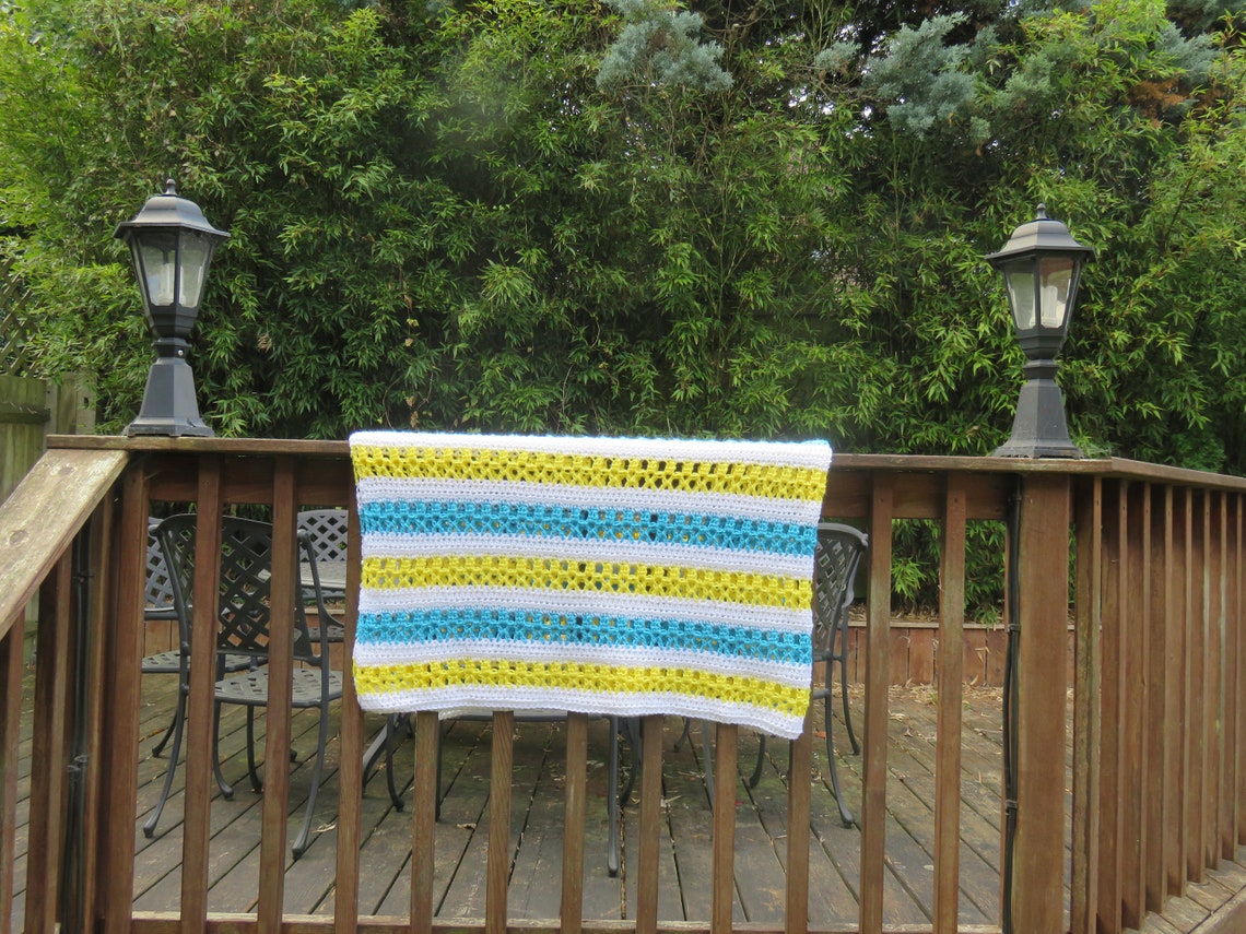 Crochet Pattern Beach Blanket Summer Afghan Ocean Kiss Beach | Etsy