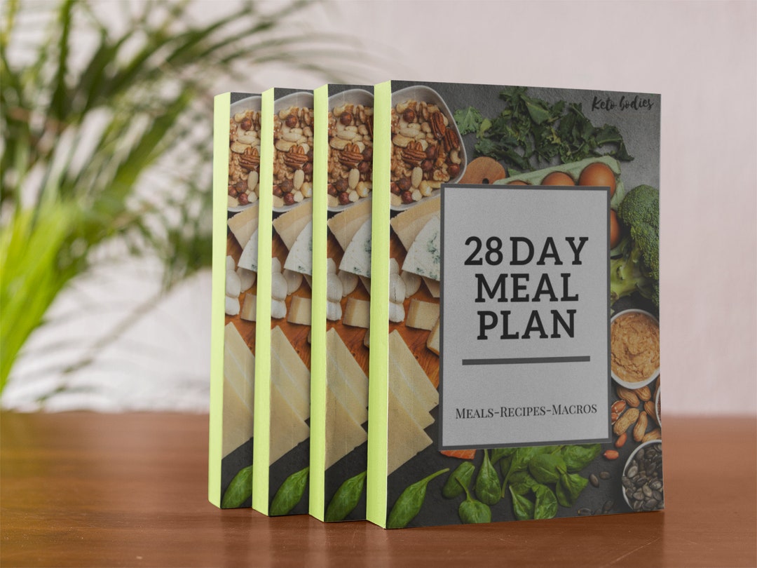 28 Day Keto Meal Plan + Recipe Book Bundle + Eating Out Guide - Etsy