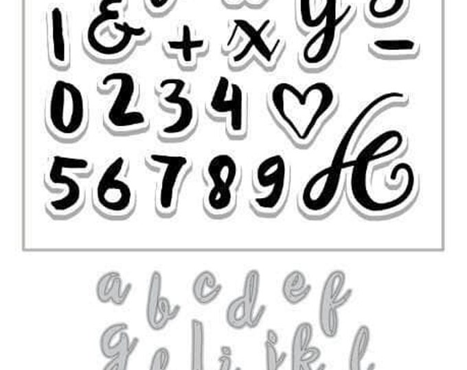 Calligraphy Alpha Stamp or Stamp and Die Set - Altenew - Etsy