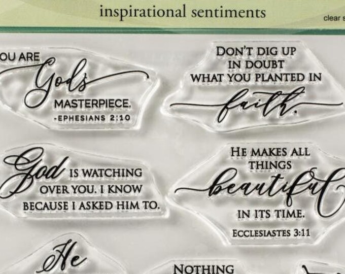 Inspirational Sentiments Clear Stamps - Penny Black - Etsy