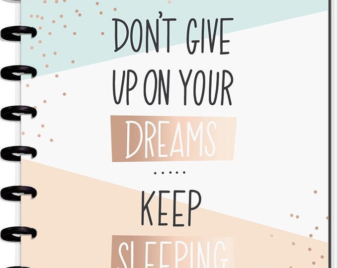Classic Happy Notes - Keep Sleeping Notebook - Happy Planner - Etsy