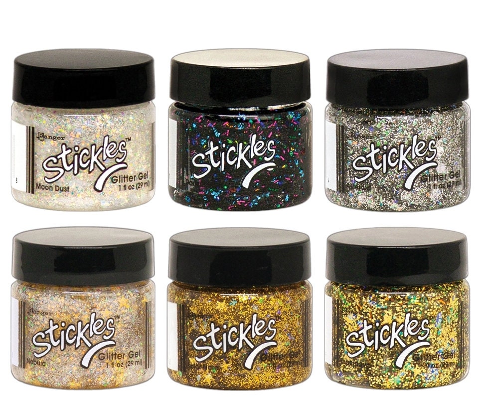 Tim Holtz Stickle Glitter Gel Ranger 13 Colors - Etsy