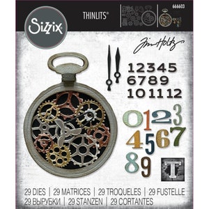 Tim Holtz Sizzix Thinlits Dies Vault Watch Gears 666603 - Etsy