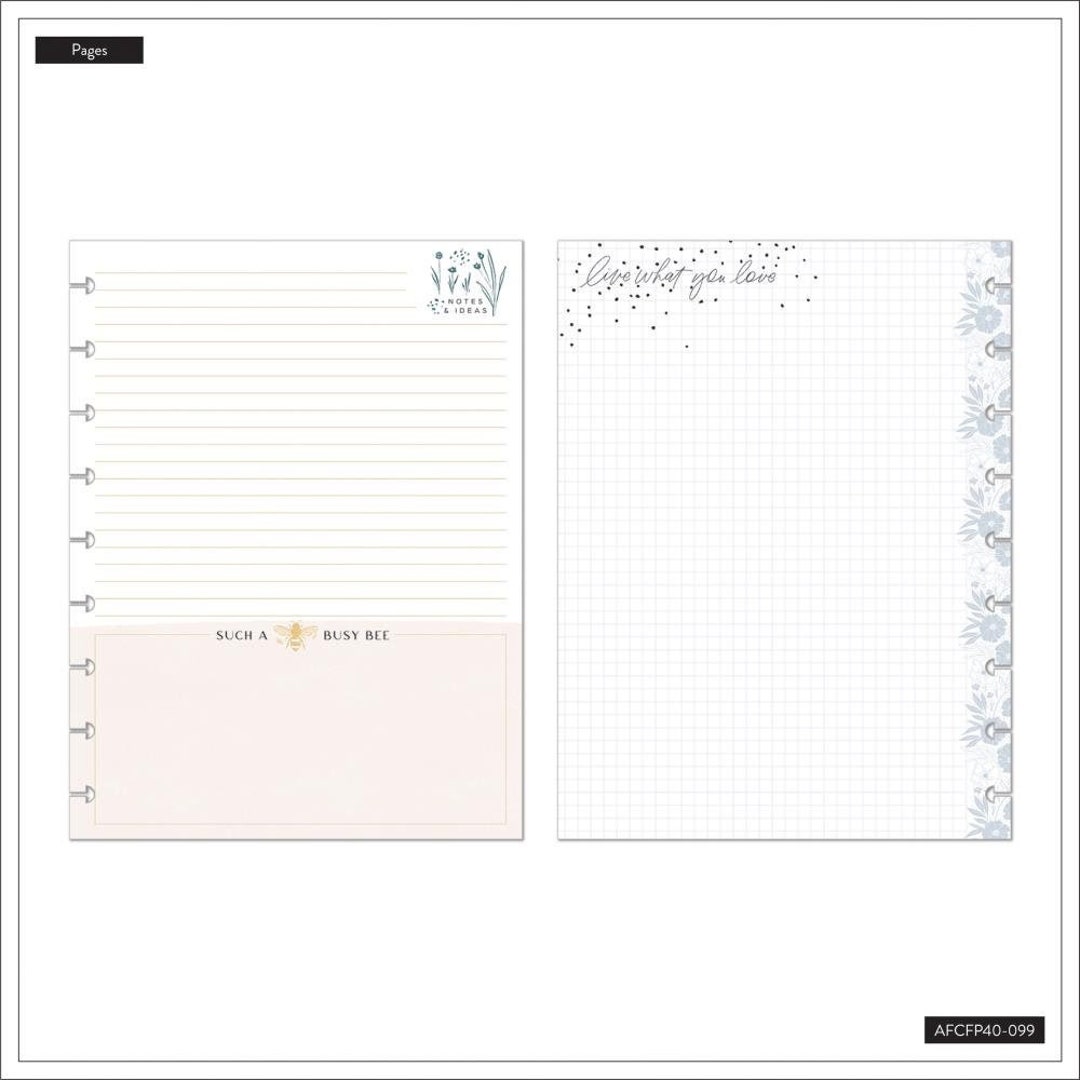 Homesteader Dashboard Classic Medium Happy Planner 40 Sheet Fill Paper ...