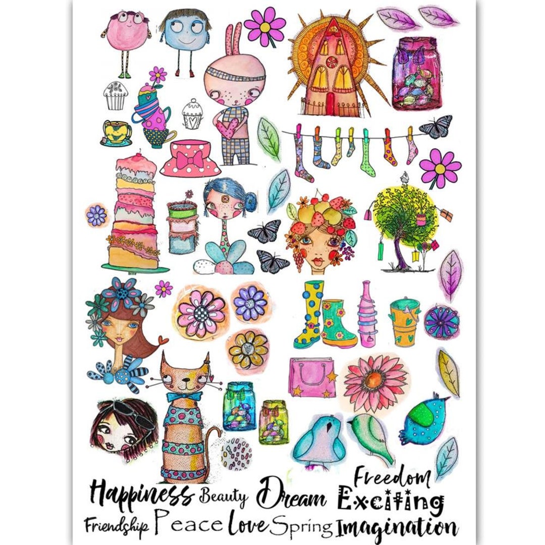Dress My Craft Transfer Me Transfer Paper Spring - Etsy