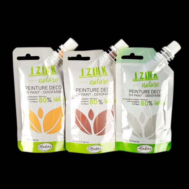 IZINK Nature Peinture Deco Naturelle Natural Metallic Paint | Etsy