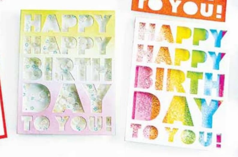 Hero Arts Fancy Dies Cover Plate Die Birthday Message Cover | Etsy