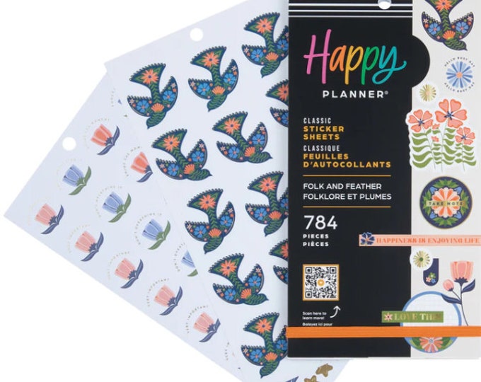 Folk & Feather Value Pack Stickers - Happy Planner Stickers 784 Pieces ...