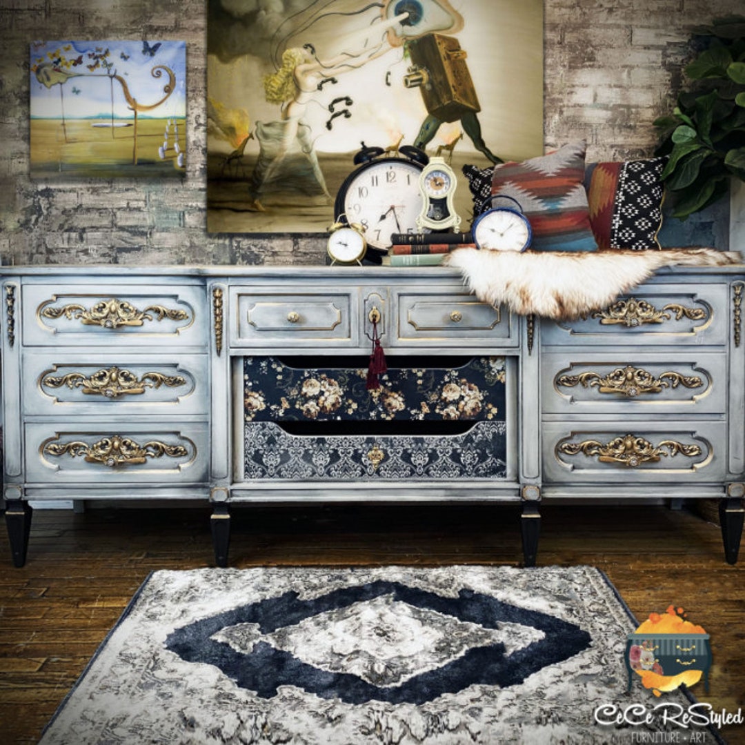 Prima Marketing Redesign Decoupage Decor Tissue Paper – DARK DAMASK – 2 ...