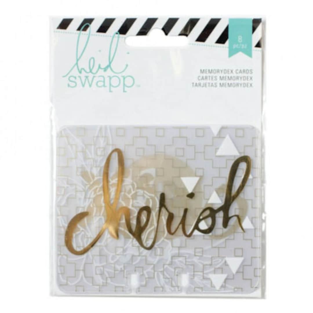 Heidi Swapp Memorydex Foiled Clear Cards 8/pkg Wanderlust - Etsy
