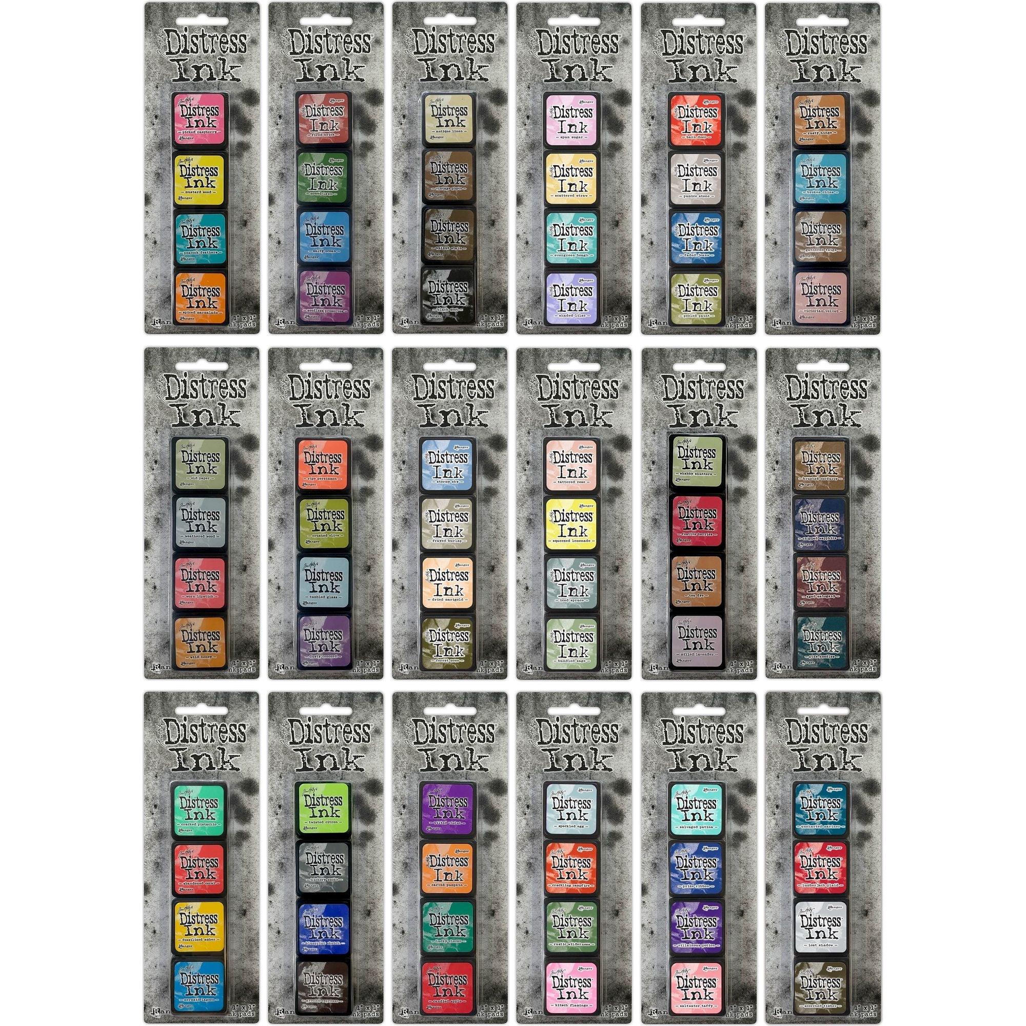 Tim Holtz Distress Mini Ink Pads 4/pkg - Sets 1-18 - Etsy
