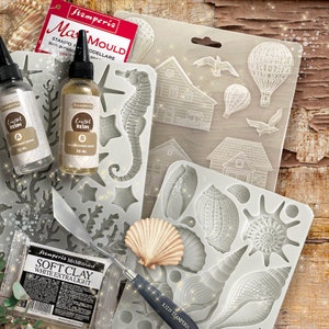 Stamperia Sea Land Shells A5 Silicone Mold Kacma524 - Etsy