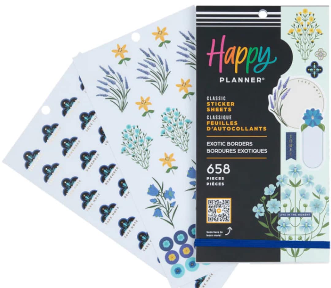 Exotic Borders Value Pack Stickers - Happy Planner Stickers 658 Pieces ...