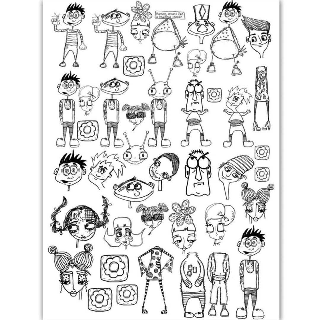Dress My Craft Transfer Me Transfer Paper Alien Characters - Etsy