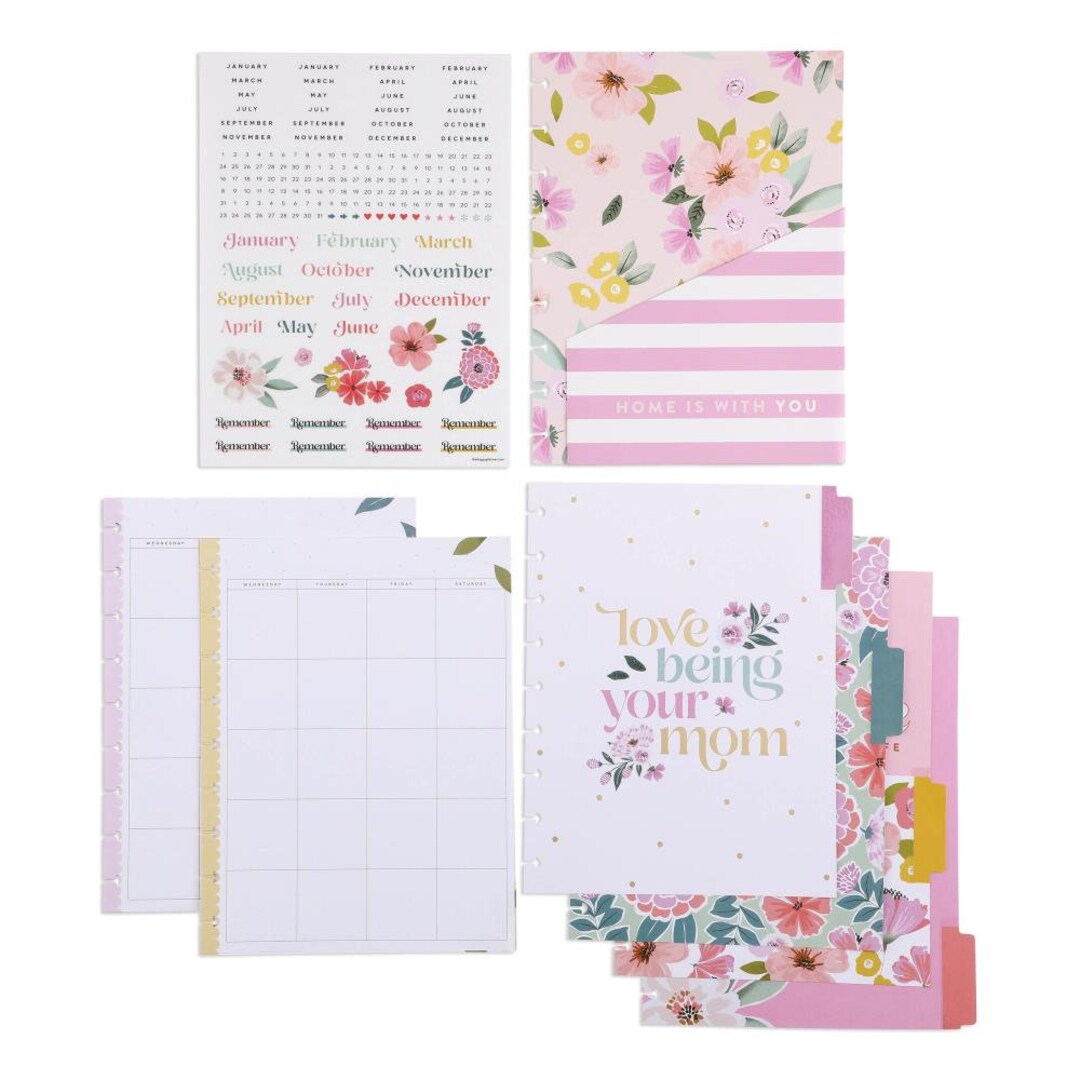 Mom's Fresh Bouquet Extension Pack - CLASSIC Medium Happy Planner - 4 ...