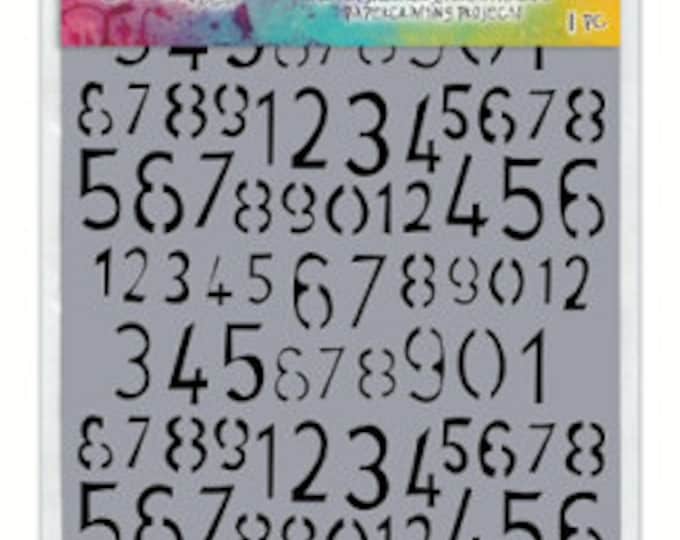 Old School Numbers Stencil by Dylusions Ranger - Etsy