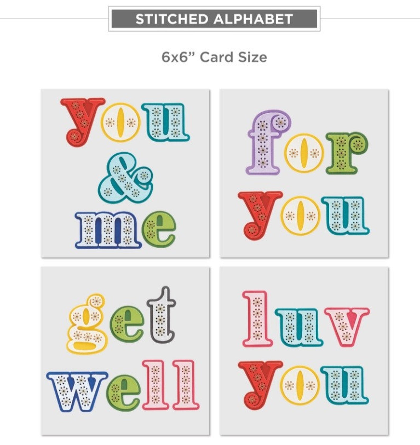 Spellbinders Etched Dies - Stitched Alphabet Collection - Etsy