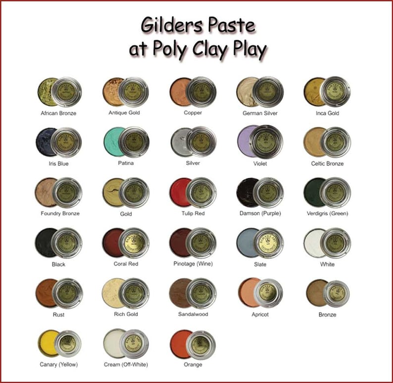 GILDERS® Paste Wax Finishes 30ml - Baroque Art - Etsy