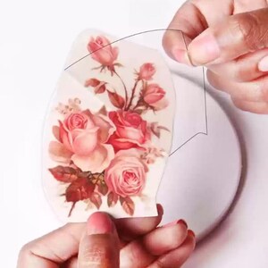 Little Birdie Deco Transfer Sheet A4 10inch X 7.5inch - Rosy Note - Etsy