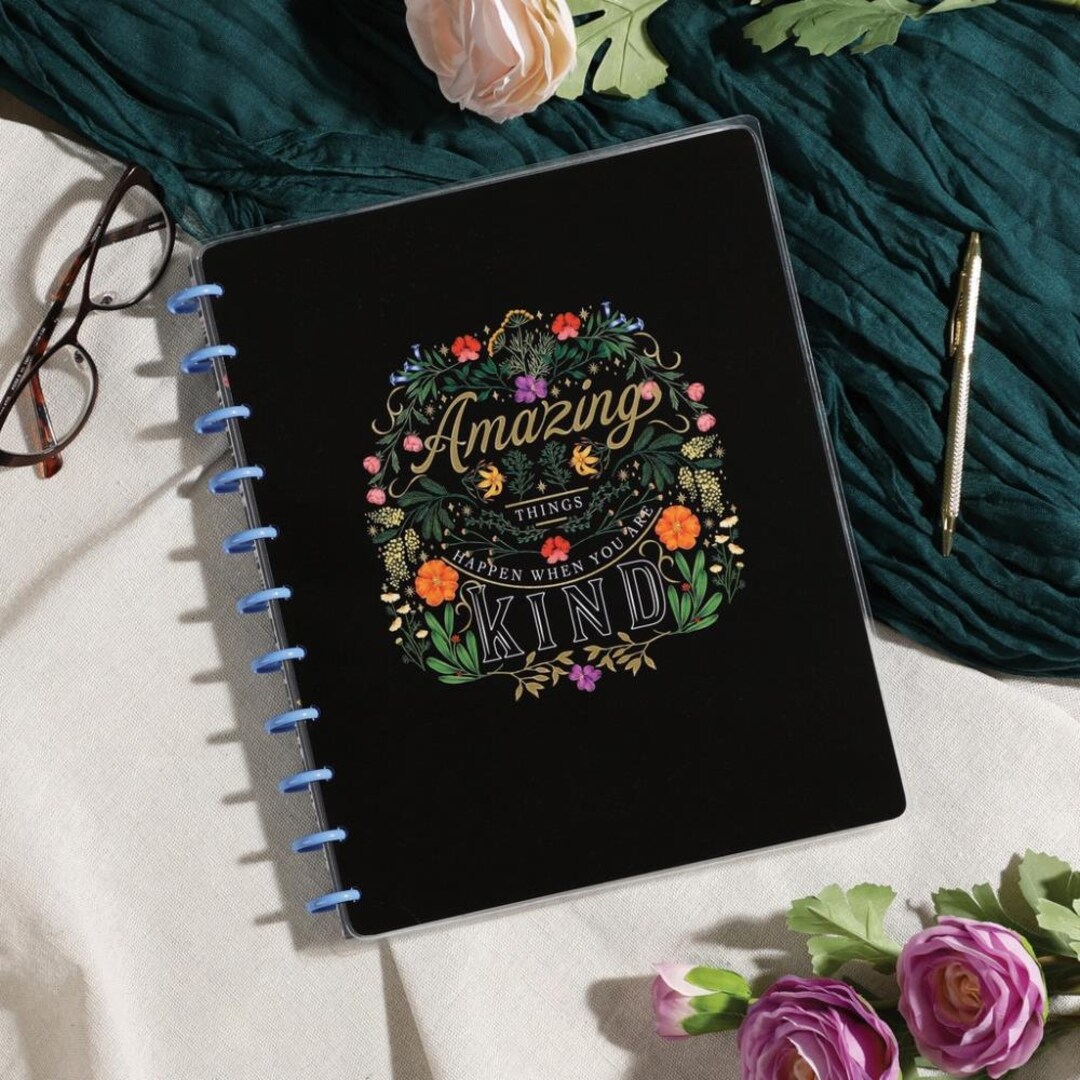 Moody Blooms Big Happy Notes Notebook Happy Planner - Etsy