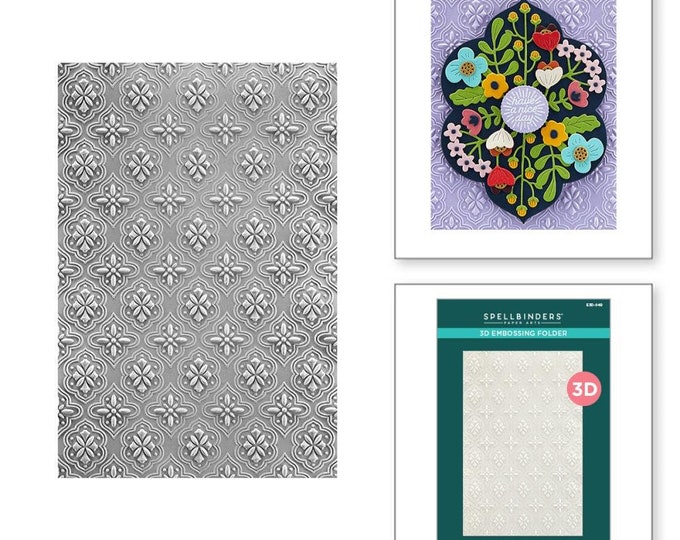 Spellbinders 3D Embossing Folder 5.5x8.5 Beveled Diamonds E3D-033 - Etsy