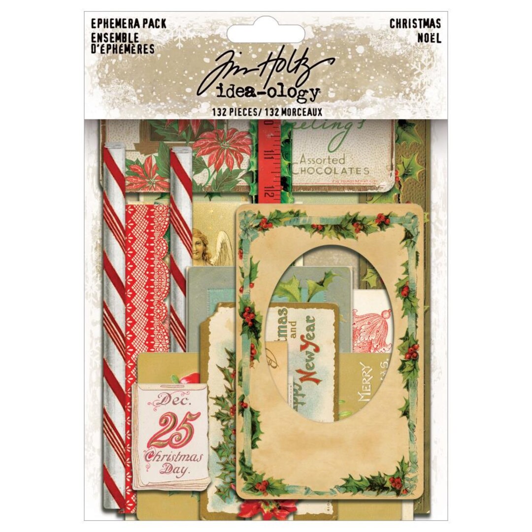 Tim Holtz Idea-ology Ephemera Pack 129/pkg - Christmas - TH94447 - Etsy