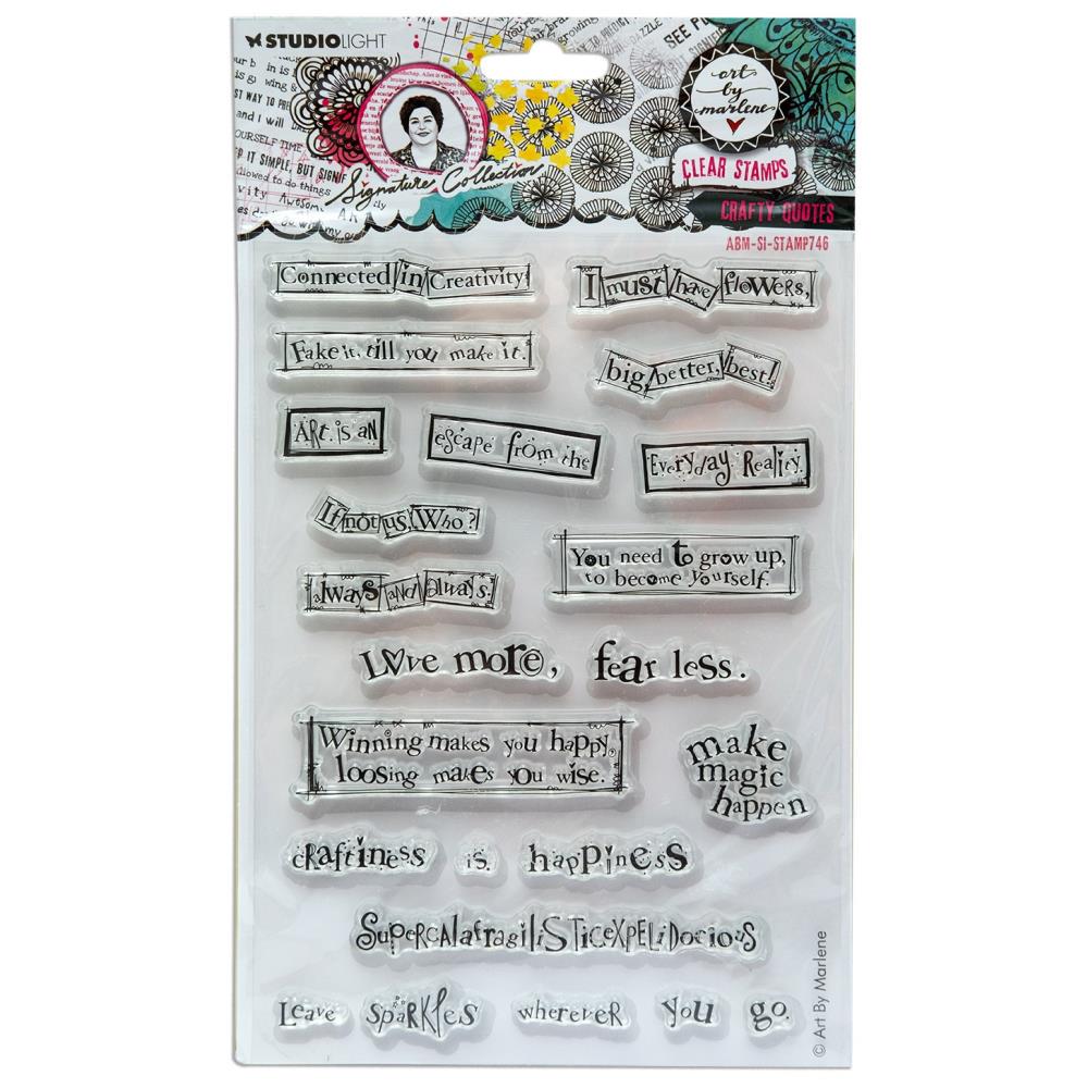 Art by Marlene Signature Collection Stamp - Crafty Quotes - Etsy