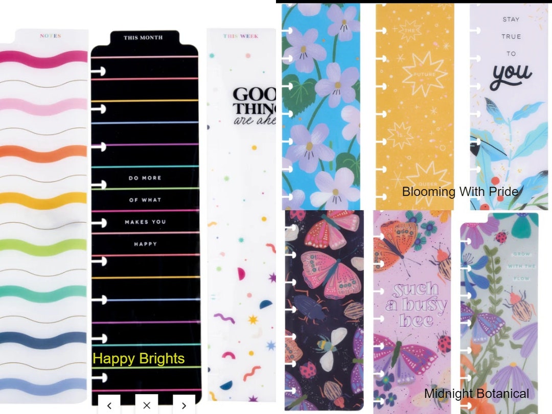 Happy Planner Classic Bookmarks - 3 Pack - Blooming With Pride, Happy ...