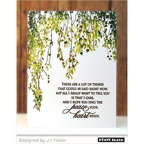 Condolences Clear Stamps 5"x6.5" - Penny Black - Etsy