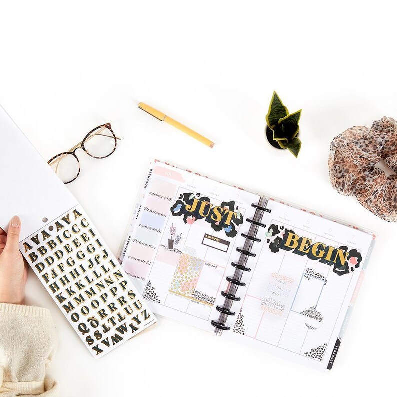 Colorful Leopard Value Sticker Pack MAMBI Happy Planner - Etsy