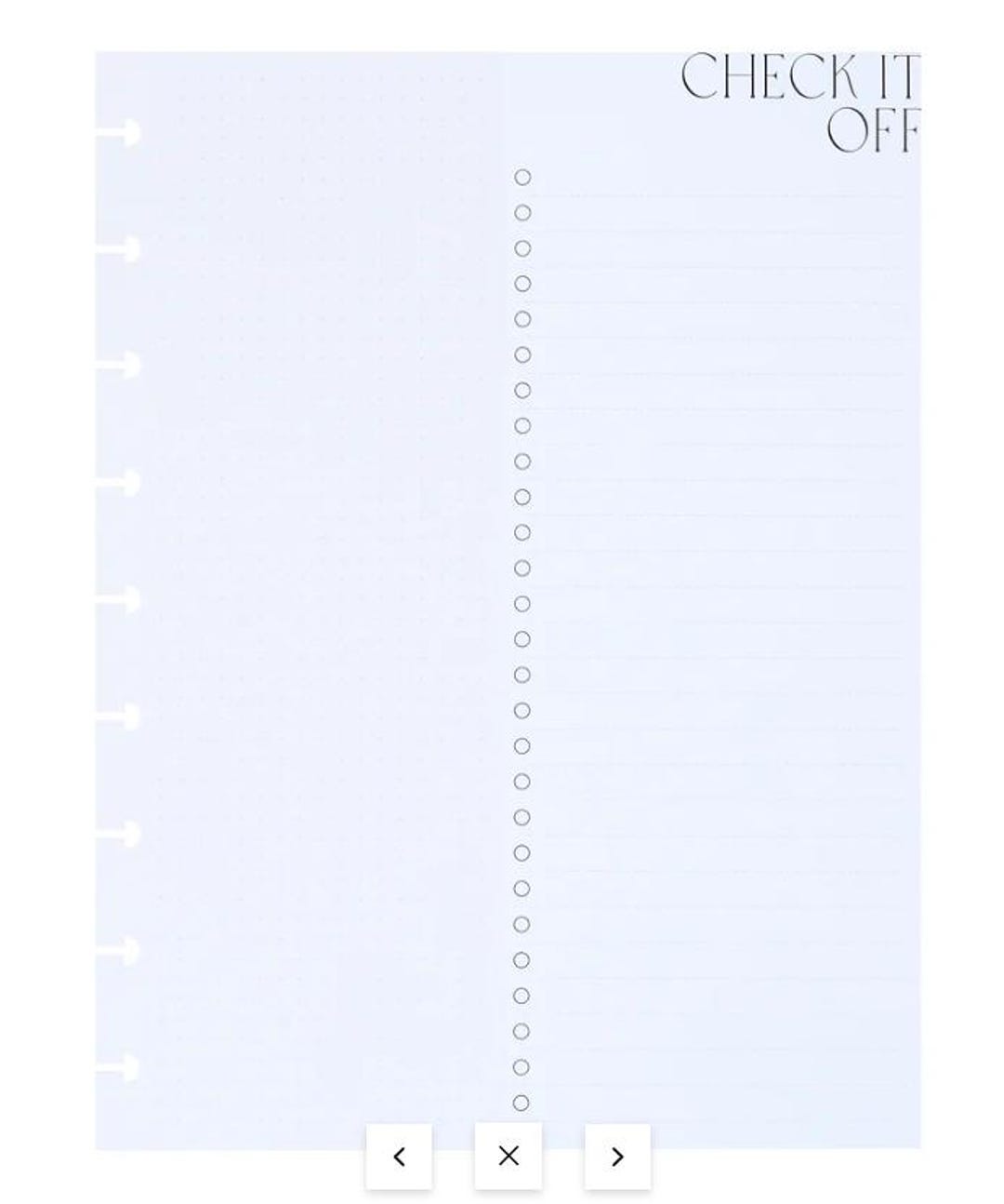 Check It off Dot Grid + Checklist Classic Filler Paper - 40 Sheets - Etsy