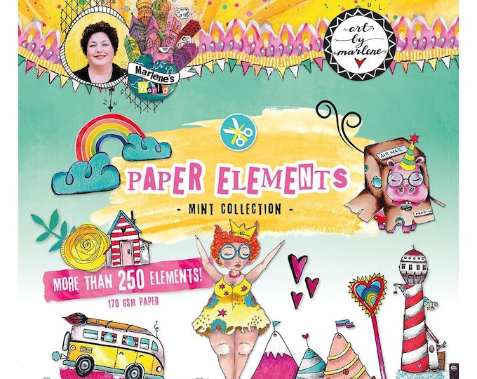 Art by Marlene Paper Elements Die Cut Block - Mint or Lime Collections ...