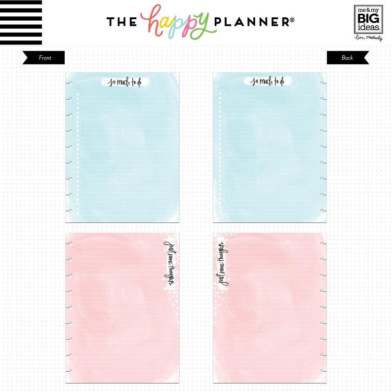 Lined Fill Paper CLASSIC Medium Happy Planner Insert Fil-32 - Etsy