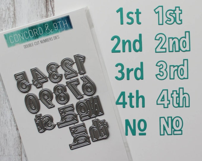 Double-cut Numbers Dies - Concord 9th - Etsy