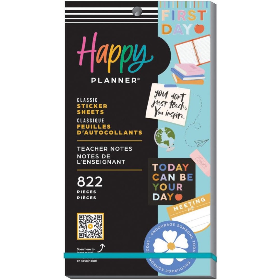 Teacher Notes Classic Value Pack Stickers - MAMBI Happy Planner ...