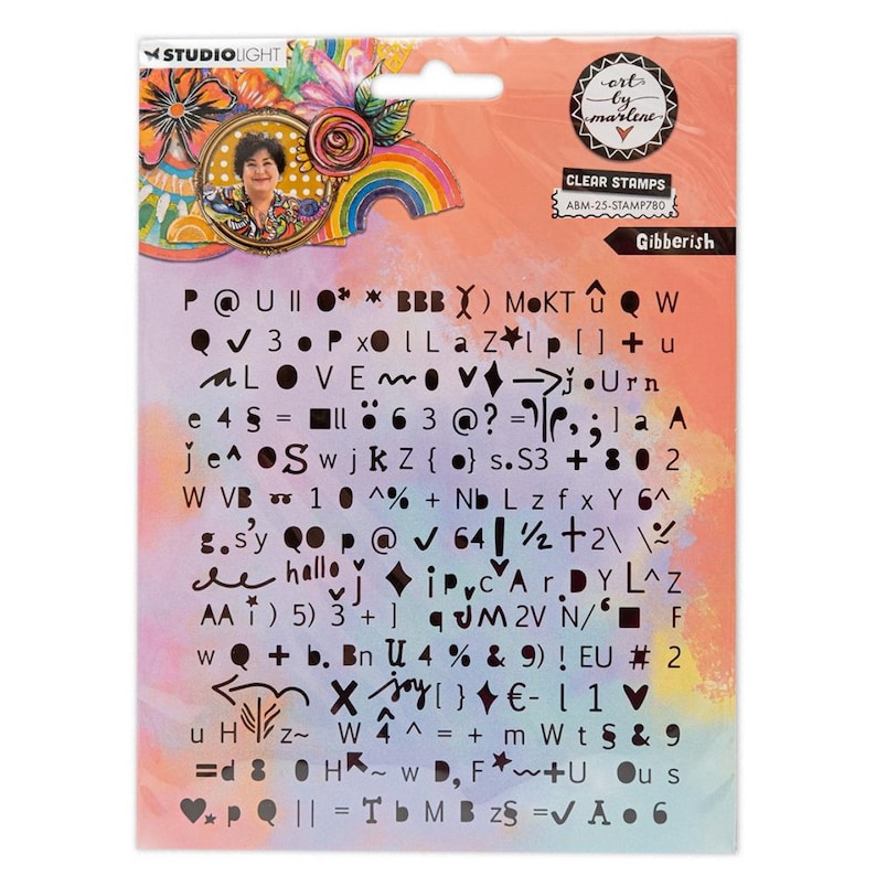 Studio Light Art by Marlene Clear Stamp - Gibberish - Etsy