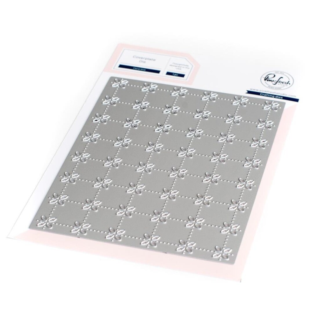 Pinkfresh Studio Cover Plate Die Floral Grid - Etsy