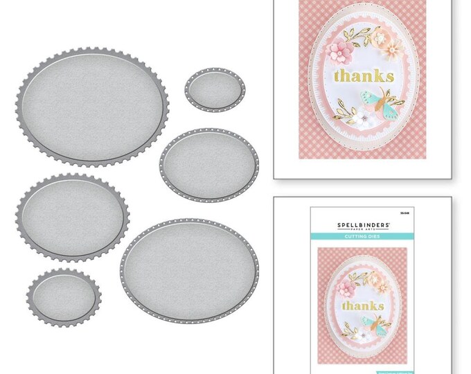 Postage Edge Slimlines Nested Dies- Spellbinders Etched Dies by Becca ...