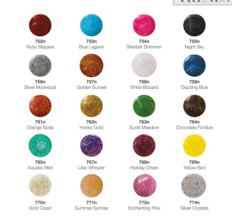 Nuvo Crystal Drops or Glitter Drops by Tonic Studios - Various Colors ...