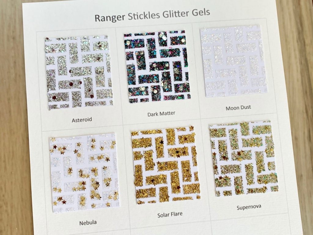 Tim Holtz Stickle Glitter Gel Ranger 13 Colors - Etsy