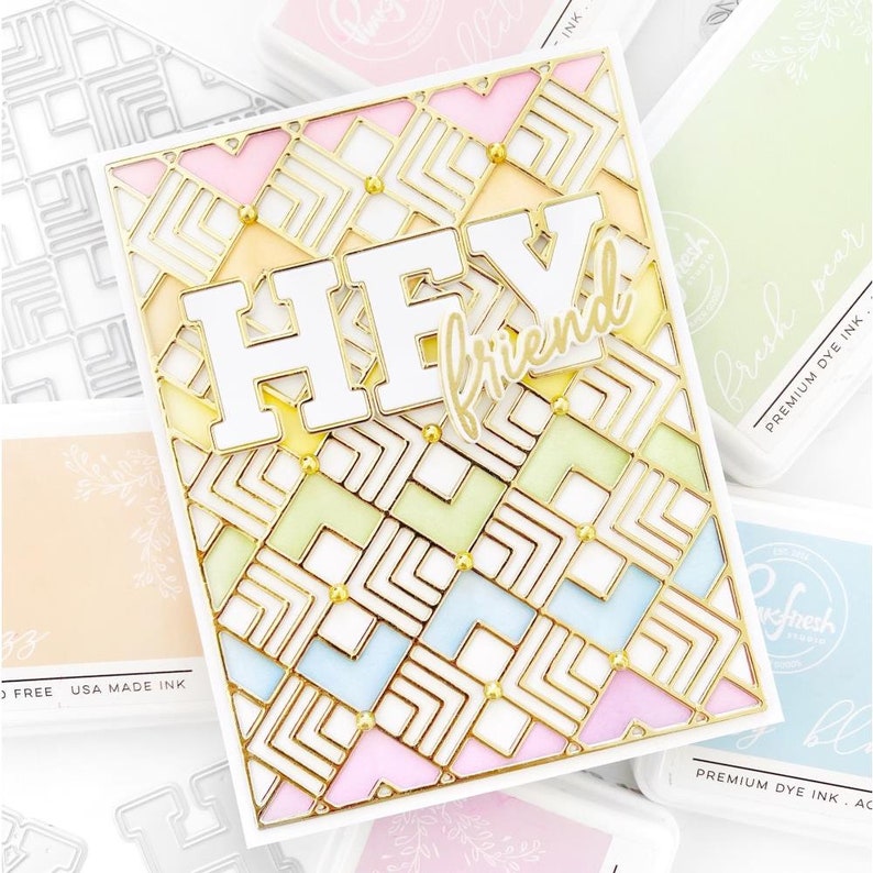 Pinkfresh Studio Cover Plate Die Layering Stencils and Hot - Etsy